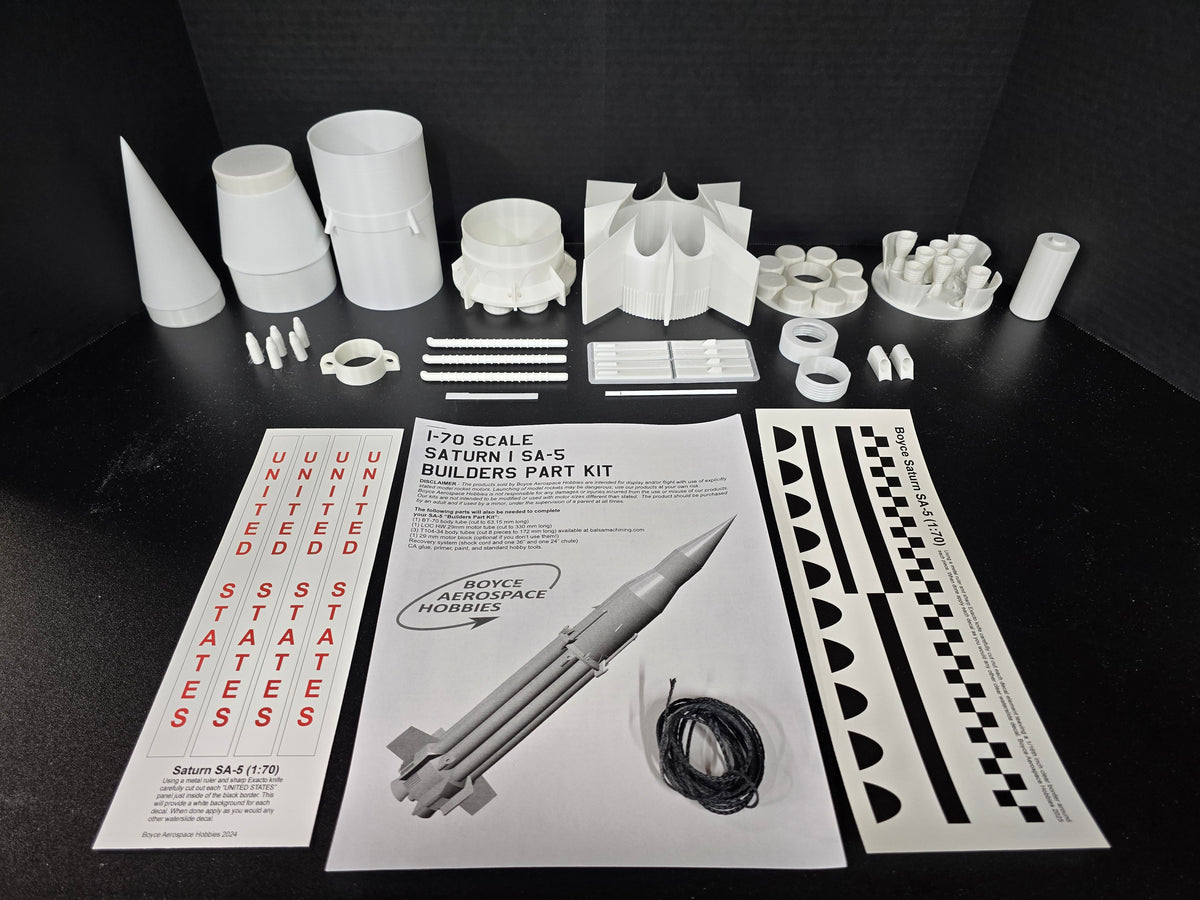Boyce Saturn I SA-5 1:70th Scale Builders Part Kit - NEW – Boyce ...